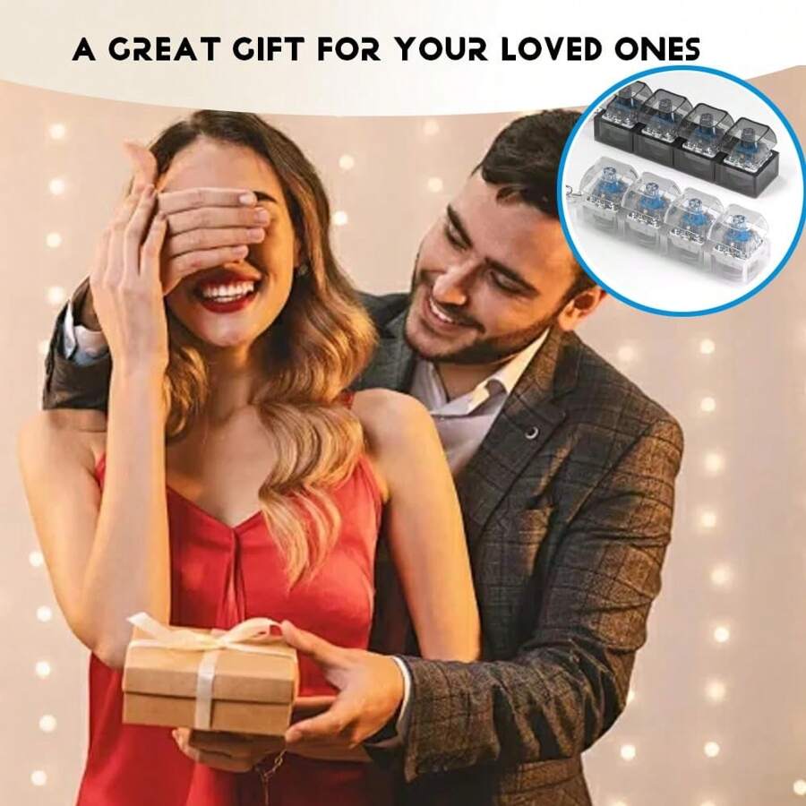 2 Pcs Keyboard Fidget Toys For Adults Keyboard Clicker Led Light Fidget