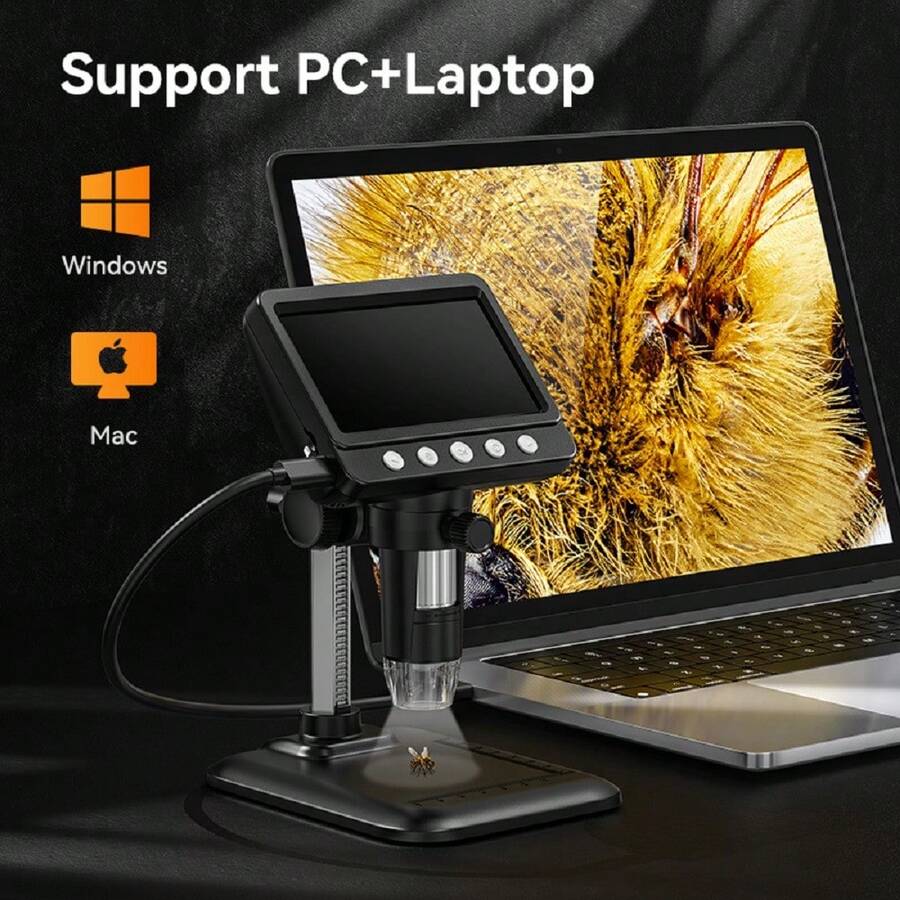 1000X HD Digital Microscope 1000X Real Shot Rendering Computer ...