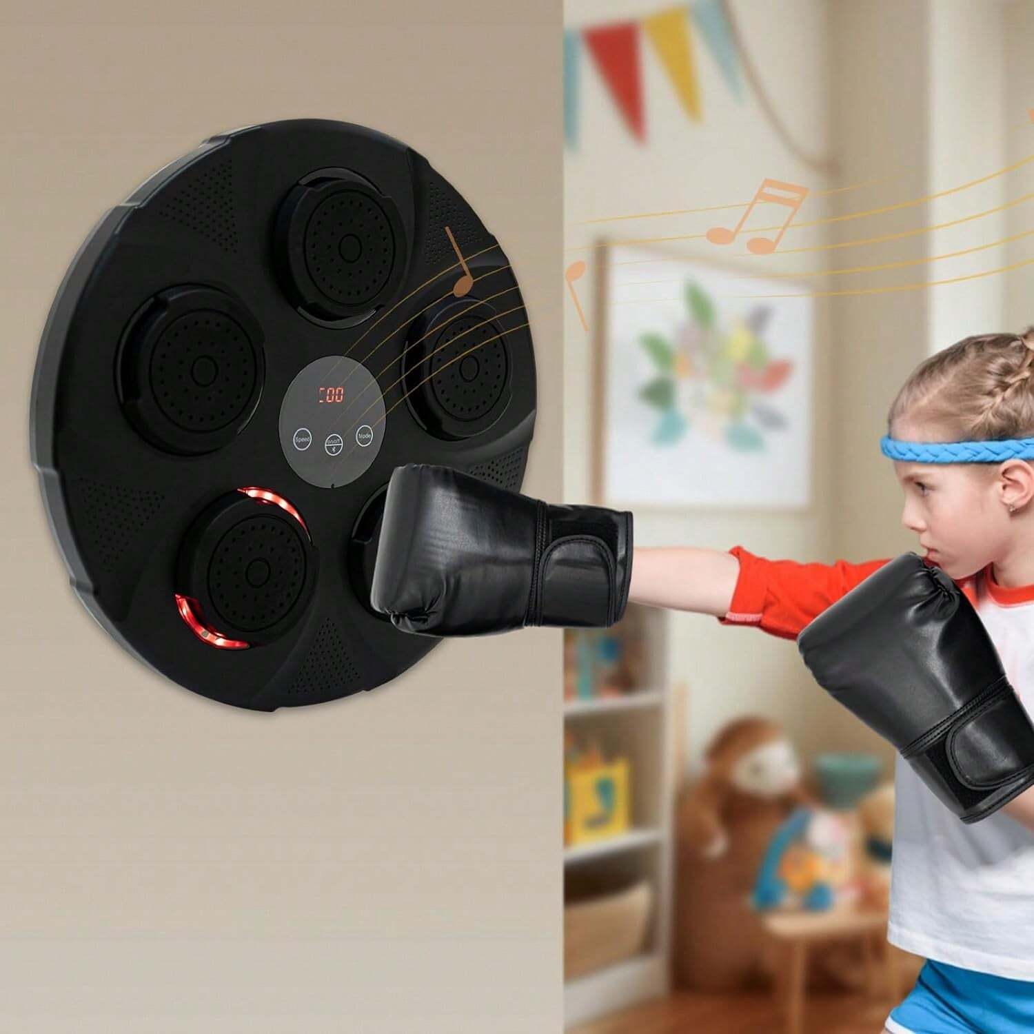 Smart Music Boxing Machine Wall-Mounted Boxing Machine With Gloves ...