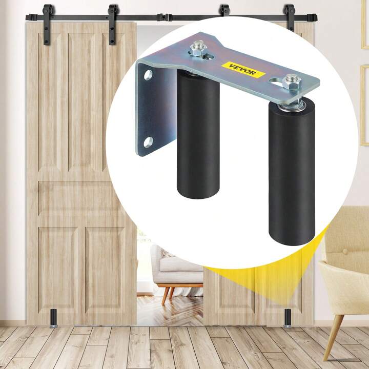 VEVOR Gate Roller Guide 6" Sliding Gate Black Nylon Roller Coloring ...