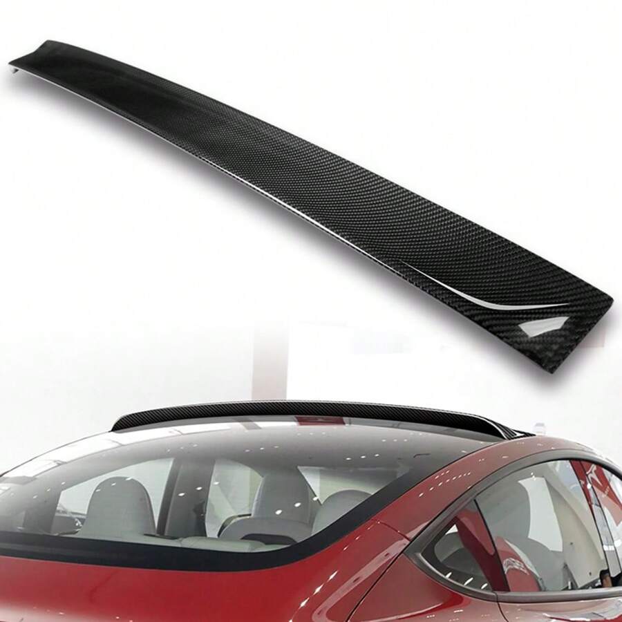 For 2017-2023 Teslas' Model 3 Carbon Fiber Rear Roof Window Visor ...