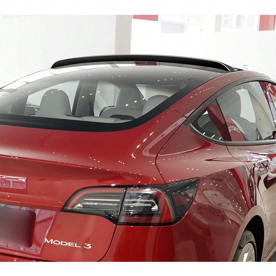 For 2017-2023 Teslas' Model 3 Carbon Fiber Rear Roof Window Visor ...