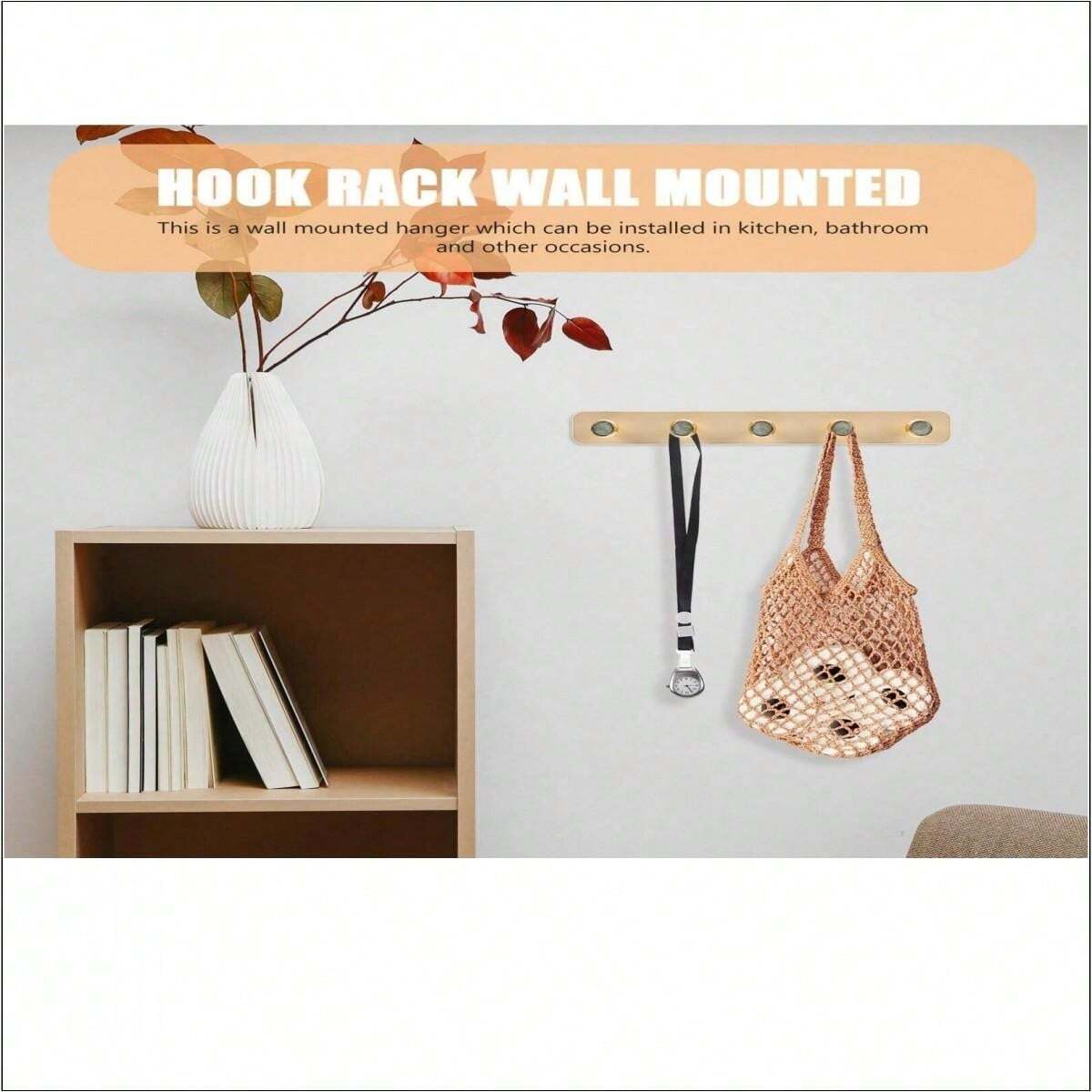 Hanging Display Coat Hanger Wall Mount Coat Hook Rack No Punching ...