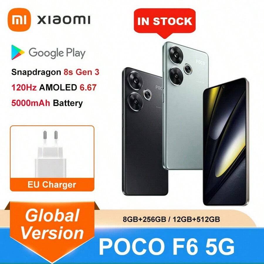 POCO F6 Smartphone Versione globale Snapdragon®8s Gen 3 NFC 90Hz Flow ...