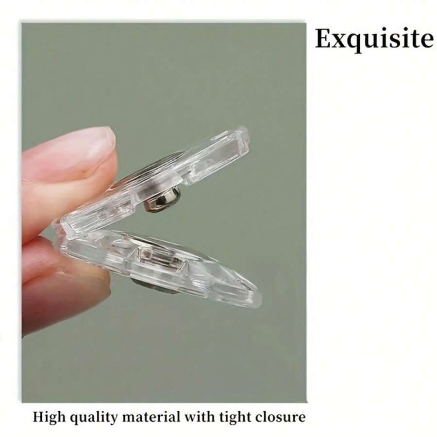 10 Pairs Transparent Hidden Snap Buttons For Coats, Sweaters, Prevent ...