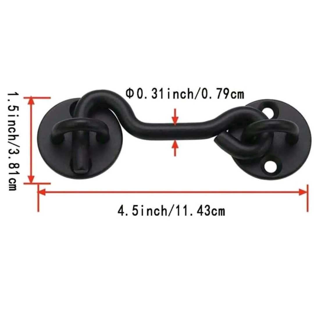 2pcs Thick Solid Stainless Steel Window Windproof Hooks For Sliding ...