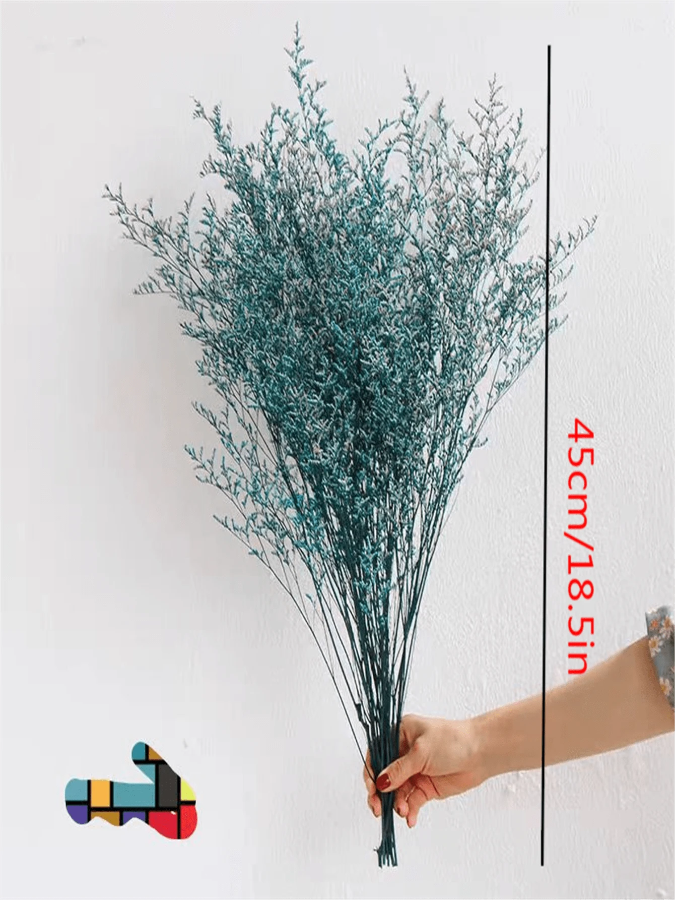 Ramo de flores de hierba de amor secas de 9 tallos para decoración de ...