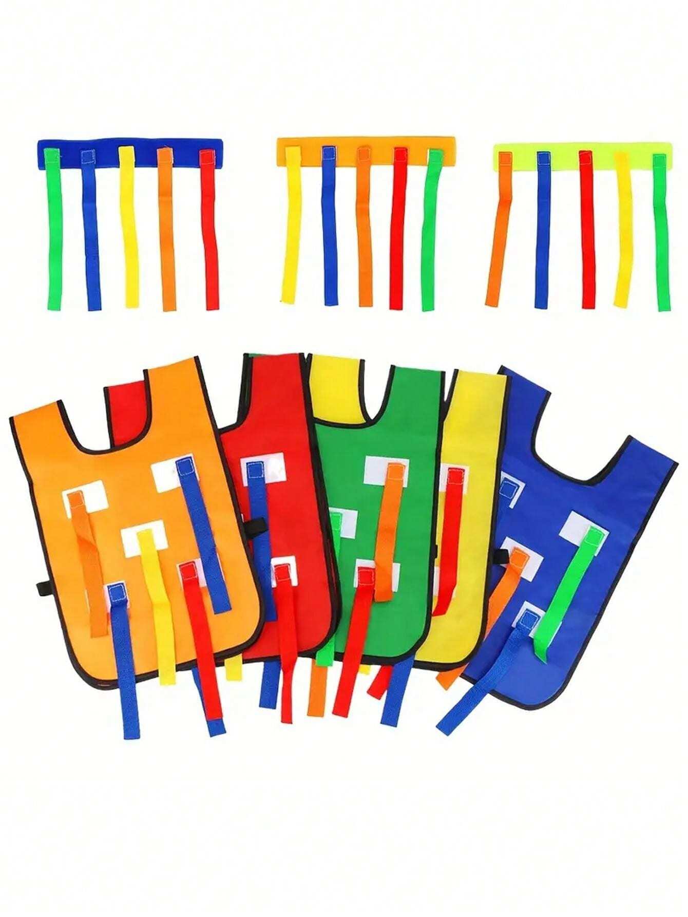 Children's Outdoor Tail-Grabbing Game, Including 1 Vest And 5 Ropes. It ...