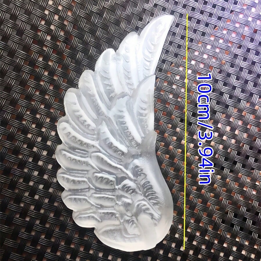 1 Set Of Transparent Crystal Gypsum Angel Wings, Double Mineral ...