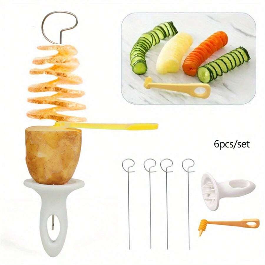 1pc 6 Multifunctional Potato Cyclone Potato Slicers, Novel Potato ...