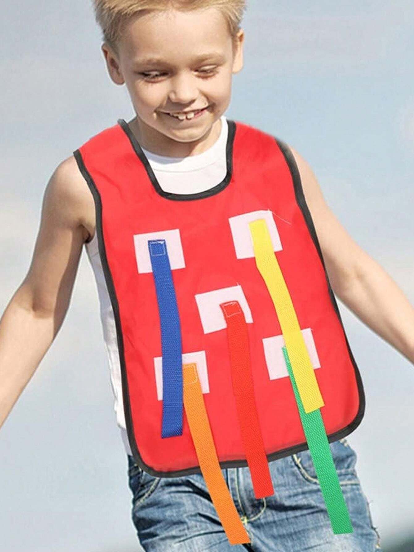 Children's Outdoor Tail-Grabbing Game, Including 1 Vest And 5 Ropes. It ...