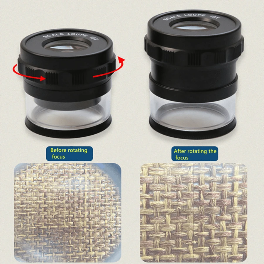 10X Scale Magnifying Glass, Cylinder Magnifier, High Magnification ...