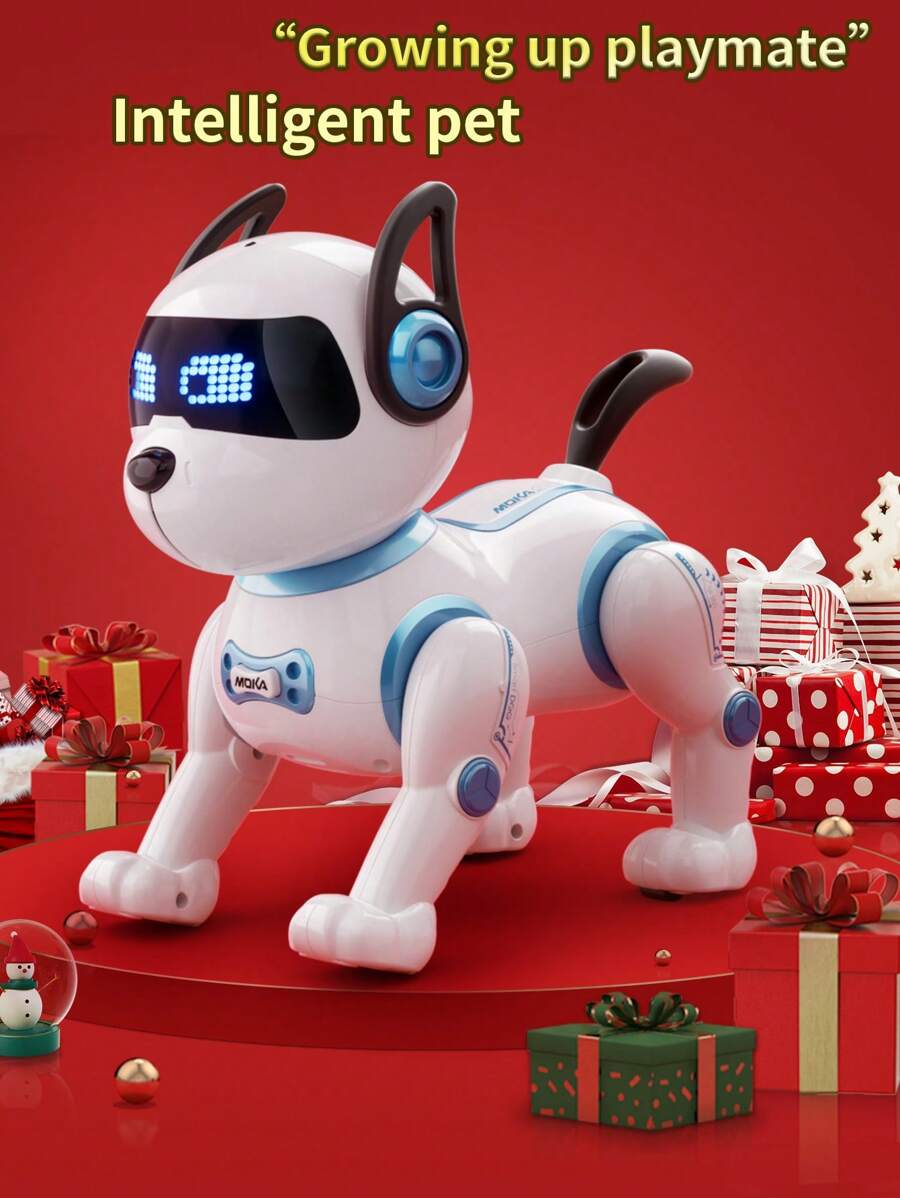 Remote Control Robot Cat Robot Dog For Kids, Interactive Robotic Dog ...
