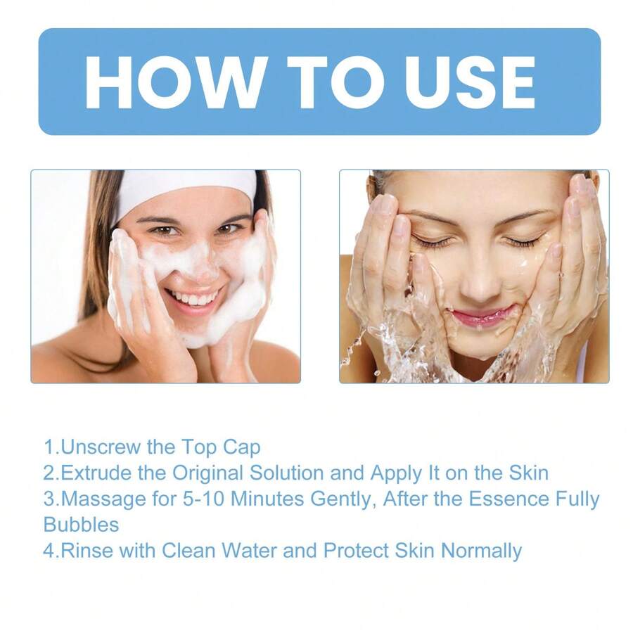 10pcs X 1.5ml Small Bubble Cleanser, Individually Packaged, Bubble ...