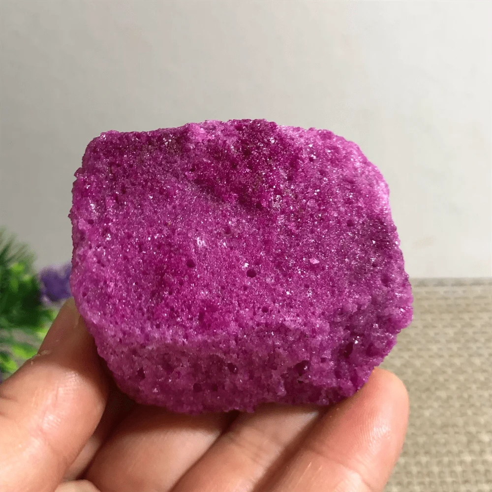 Espírito Mineral de Rubi Natural, Cristal de Quartzo, Coríndon Vermelho ...