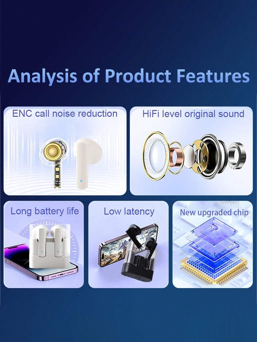 Clear Call Semi-In-Ear Bluetooth Earphone, A New Type Of Wireless ...