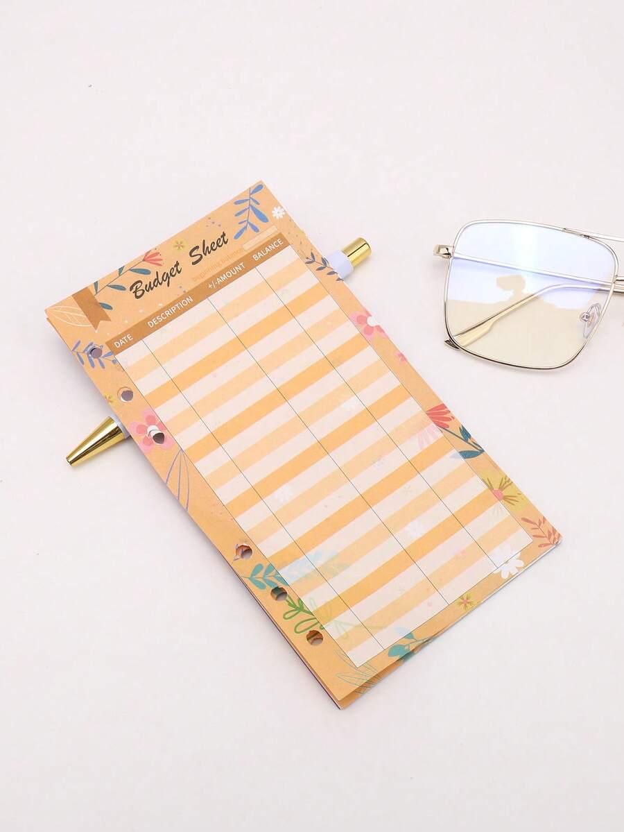 12 piezas Tarjetas de registro de gastos de consumo accesibles con ...