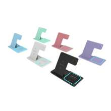 3 In 1 Fast Charging Station, Folding Wireless Charger Stand For Phone ...