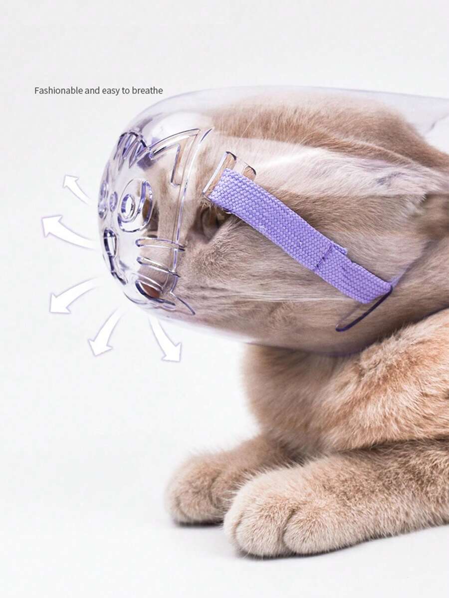 Cat Muzzle Bite-Proof Cover Prevent Cat Bites Face Mask Anti-Meowing ...
