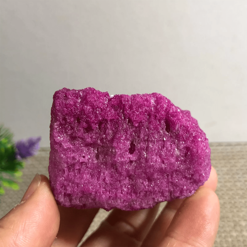 Natural Ruby Mineral Spirit, Quartz Crystal, Rough Red Corundum ...