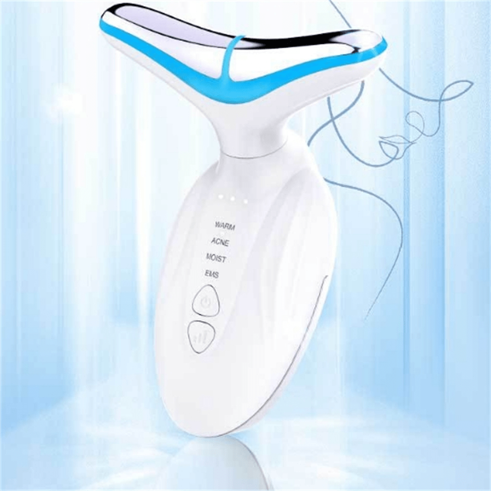 4 Color Light Based Facial And Neck Massager - Face Massager Tool For ...