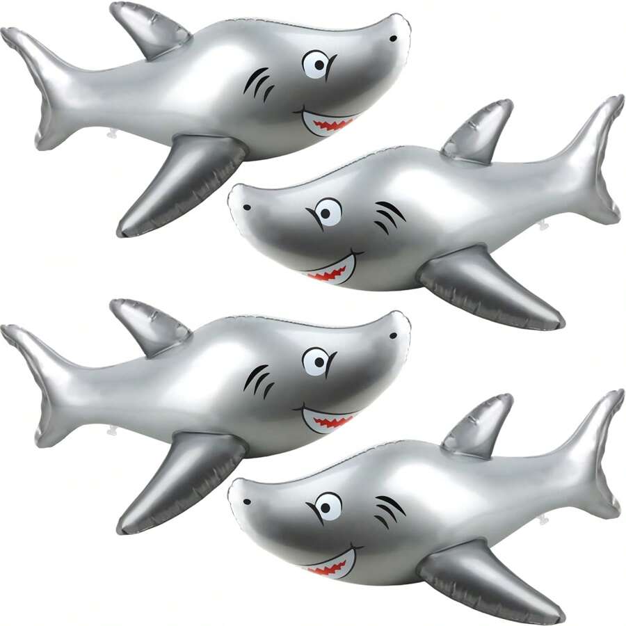 1pc 40-Inch Inflatable Shark Toy, Large PVC Inflatable Shark Float For ...