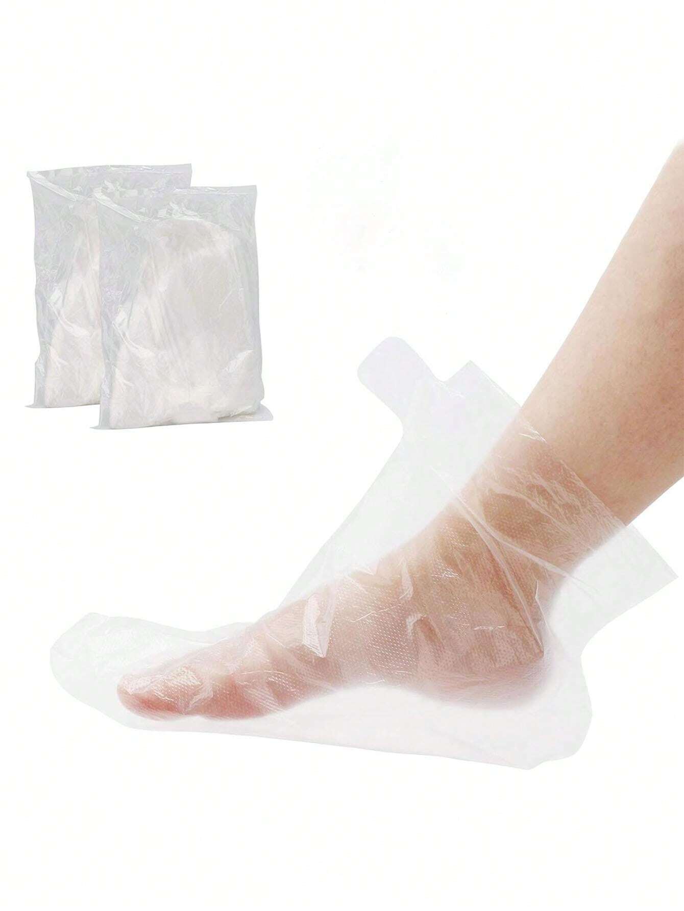 100pc Foot Cover Disposable Socks - Foot Moisturizing Socks Pedicure ...