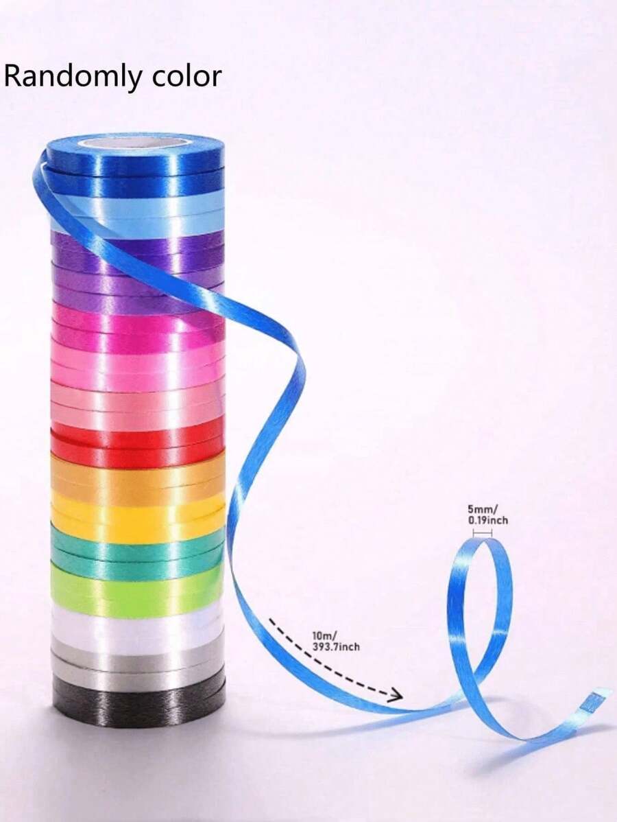20rolls Of 10-Meter Ribbon Curly Ribbon Crafts, 10 Rolls Of Laser ...