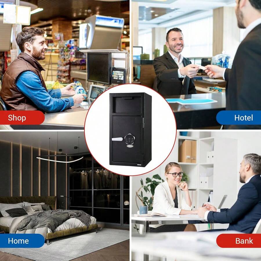 Digital Depository Safe Box - Electronic Steel Safe With Keypad ...