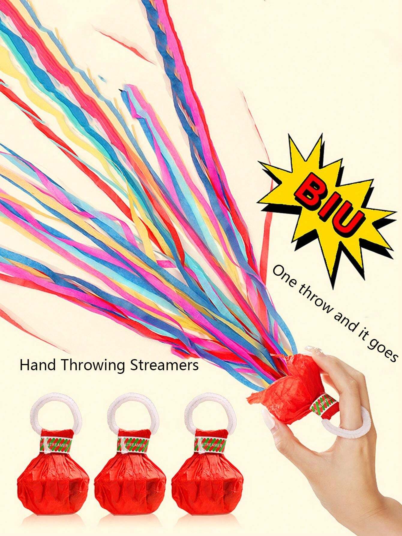 20pcs Hand Held Color Ribbons For Celebrations, Weddings, And Birthdays ...