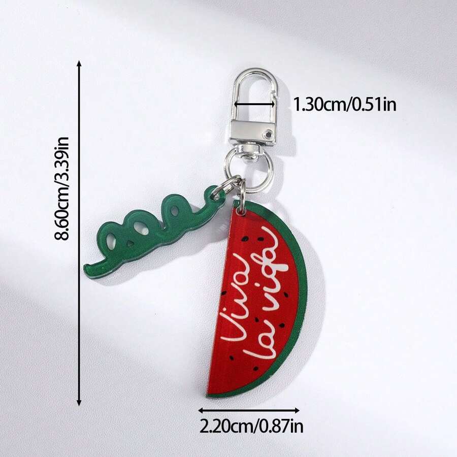 2d Shining Twinkling Watermelon Keychain Unisex Viva La Vida Acrylic ...