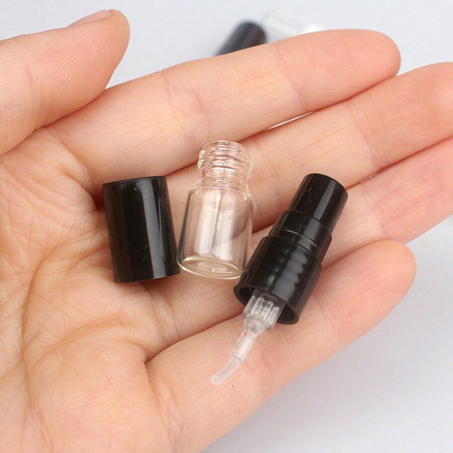 10pcs Glass Perfume Decanting Bottles, 1ml Portable High-End Refillable ...