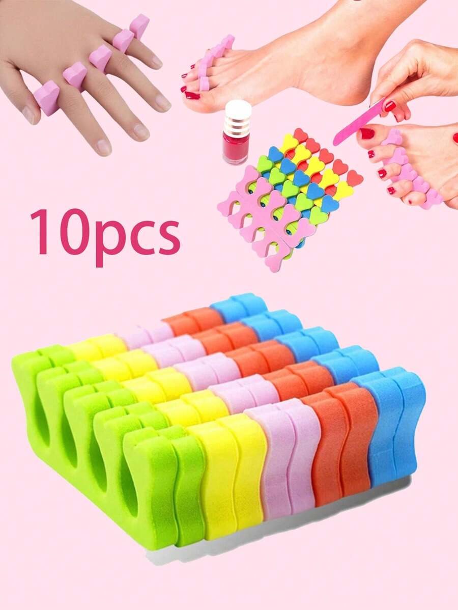 10pcs Multi-Color Toe Separators Finger Separators, Toe Separators And ...