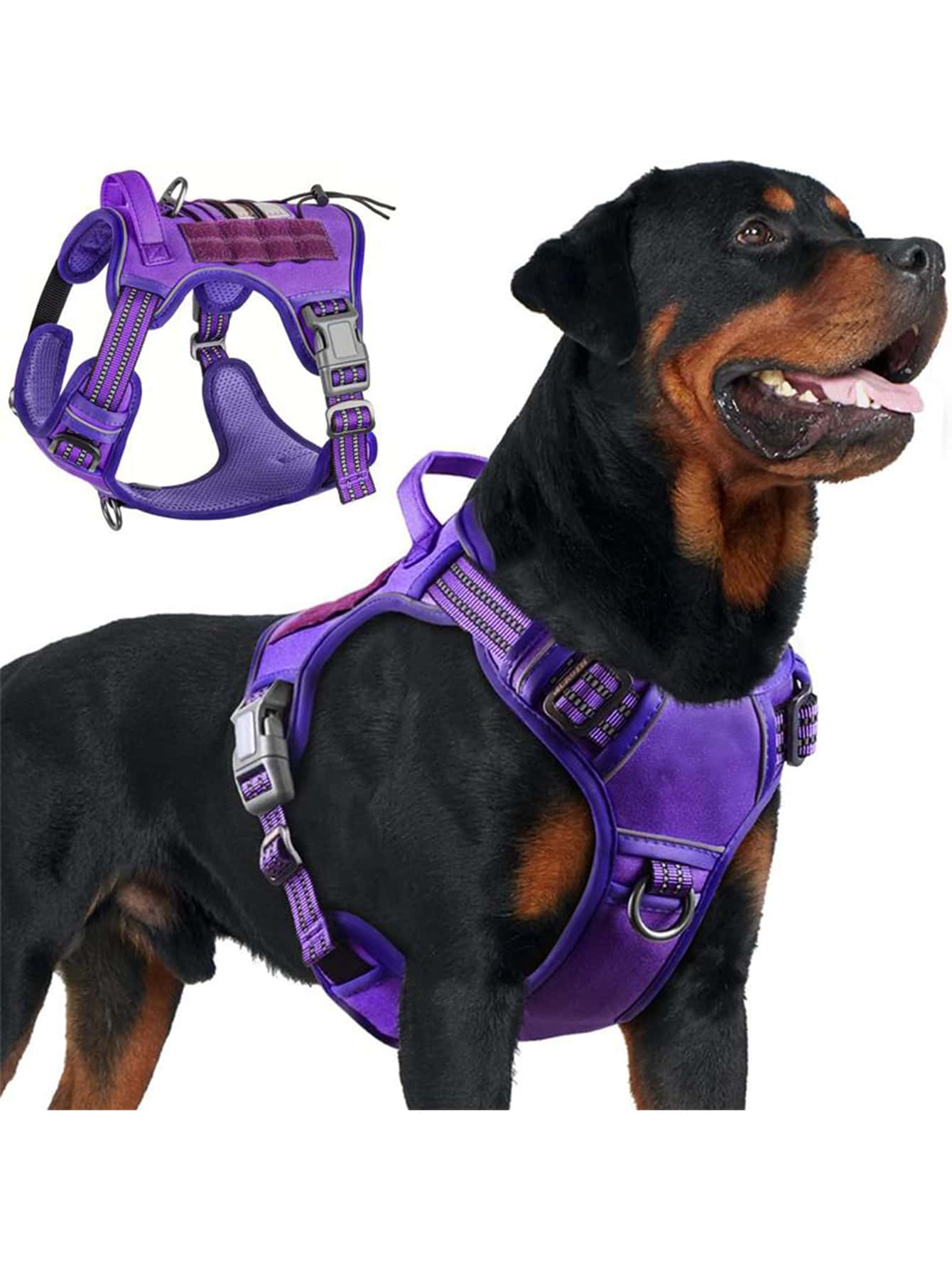 Tactical Dog Harness For Large Dogs No Pull Adjustable Pet Harness ...