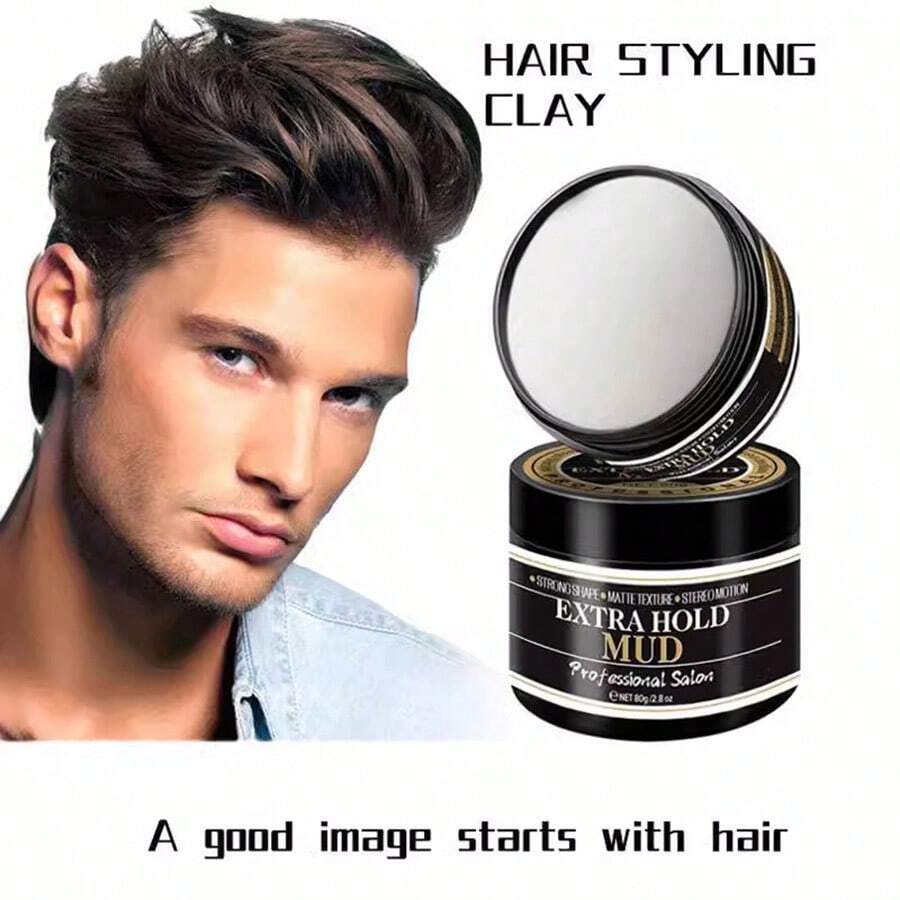 80g Ton Pomade mit Starkem Halt / Matt Finish Haarpomade für Männer und ...