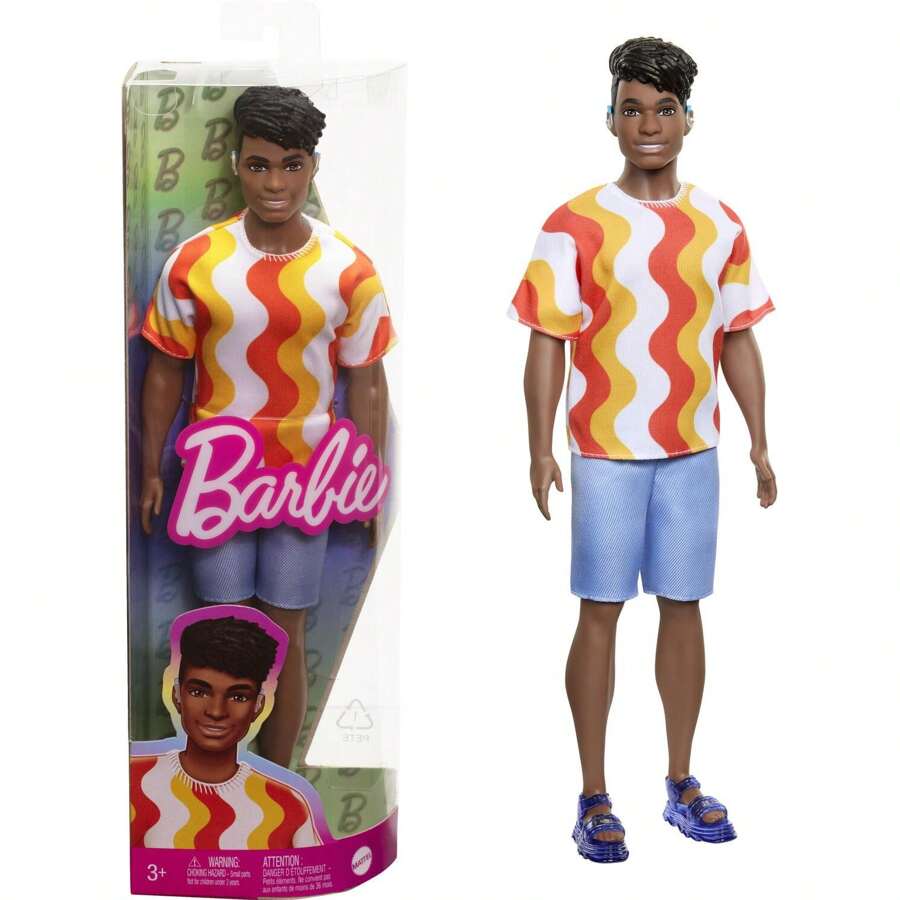 Barbie Mattel - Barbie Ken Fashionista Doll With Hearing Aids Wearing ...