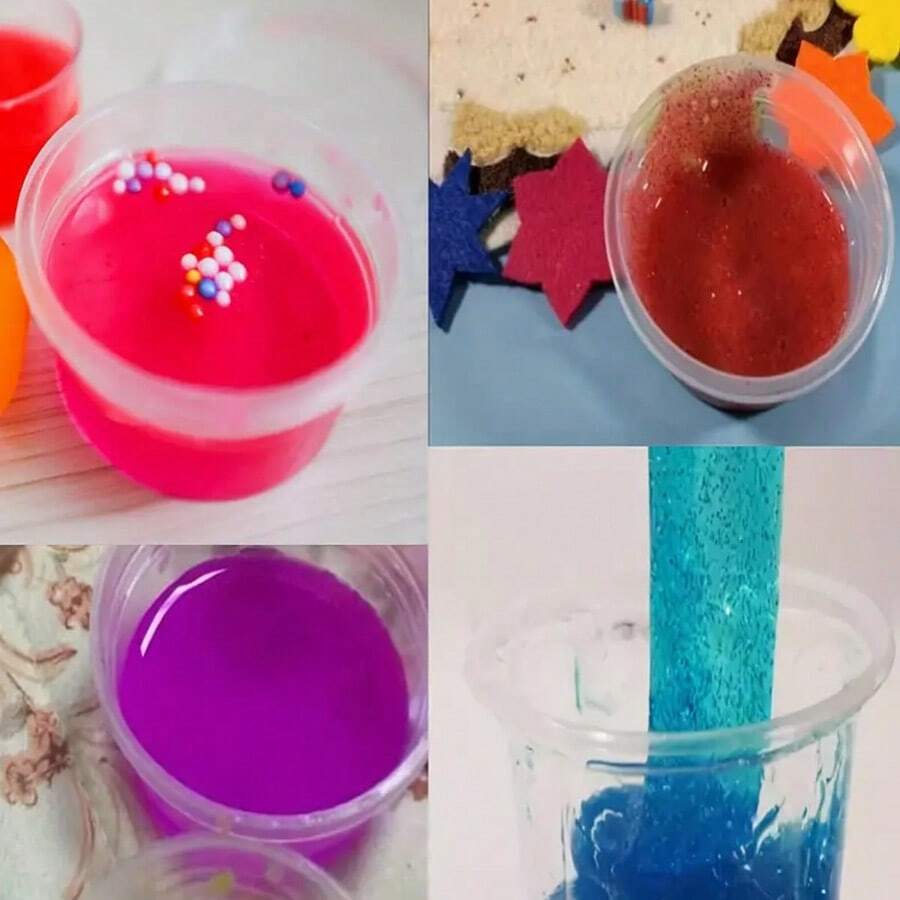 20-50pcs Transparent Slime Storage Containers With Lids, 2 Sizes (60ml ...