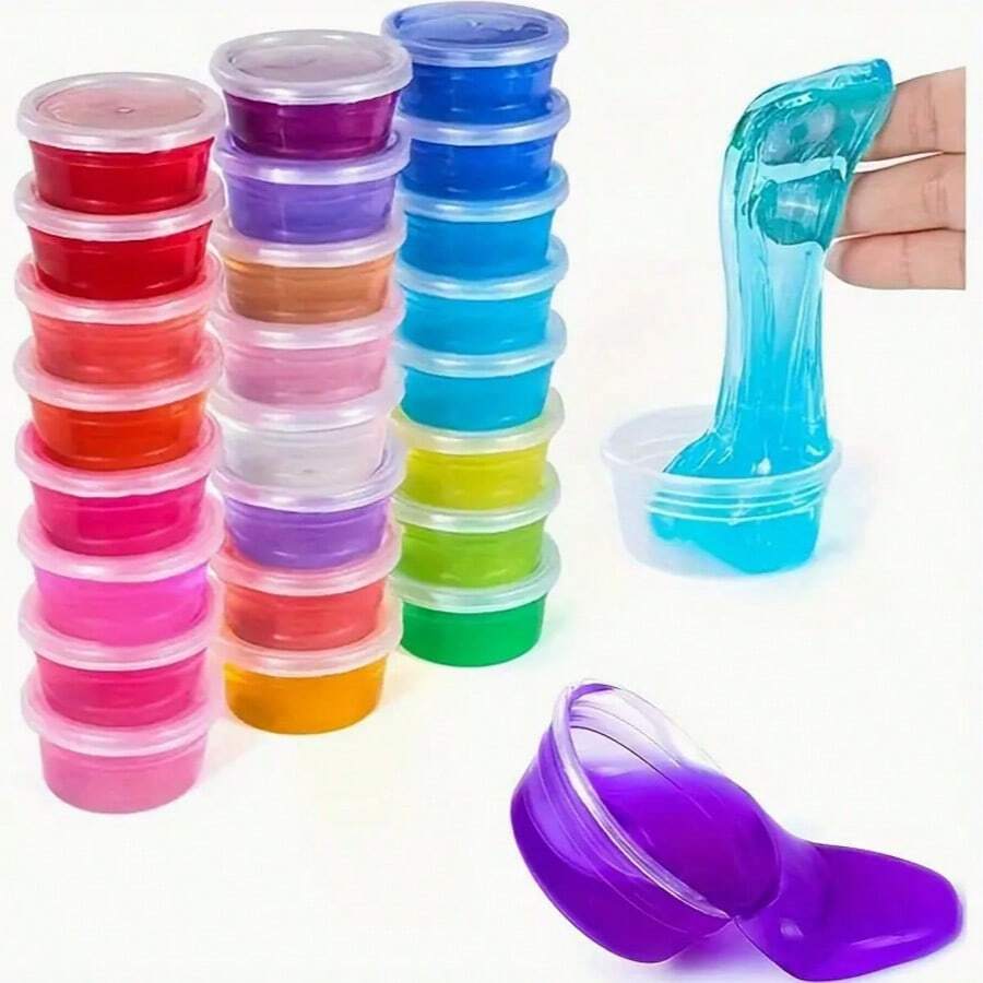 20-50pcs Transparent Slime Foam Ball Storage Containers With Lid, 2 ...