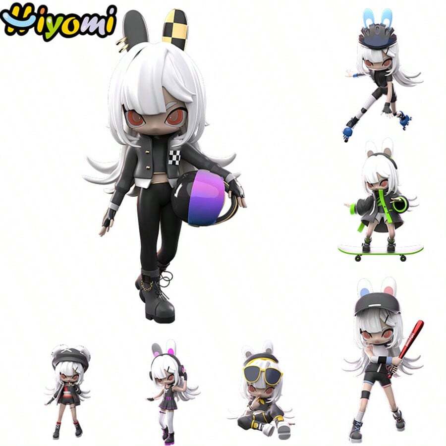 Caja sorpresa de figura de acción de resina original de Hiyomi dibujos ...