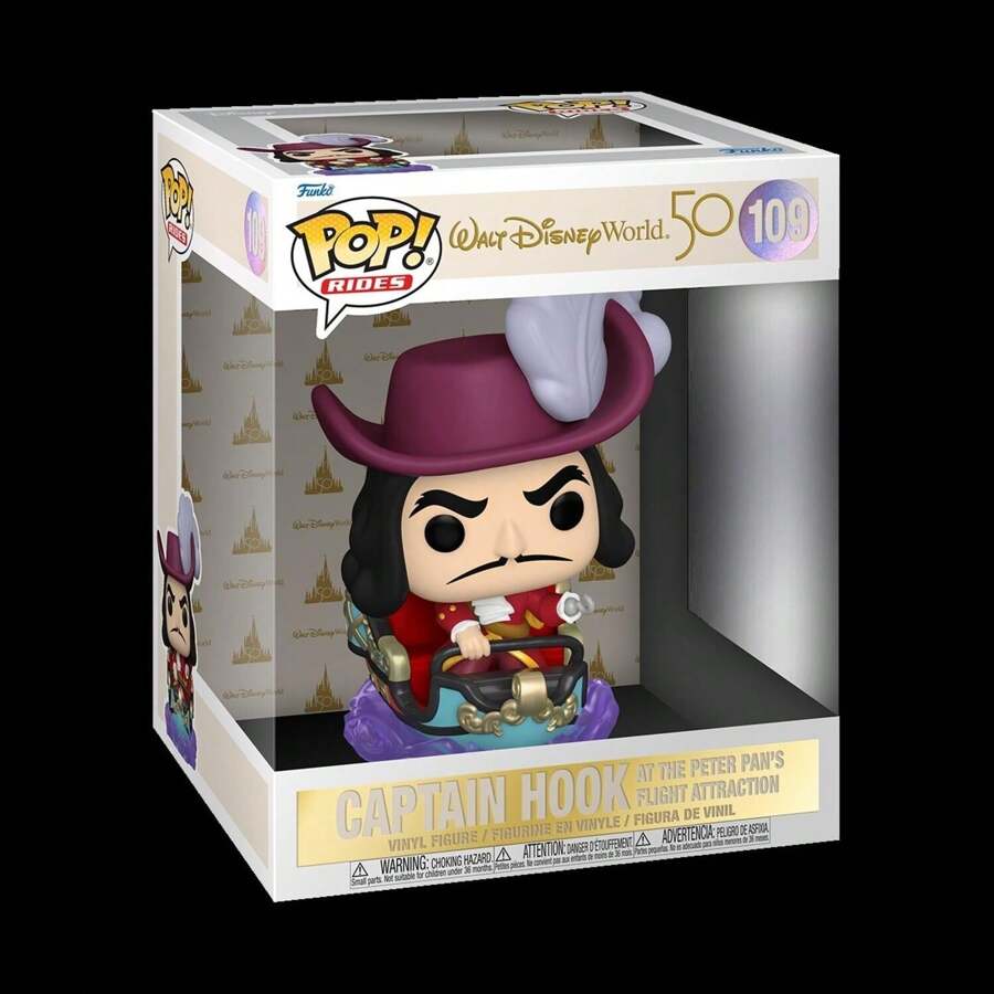 FUNKO POP! RIDE: Walt Disney World 50Th - Hook On Peter Pan Flight ...