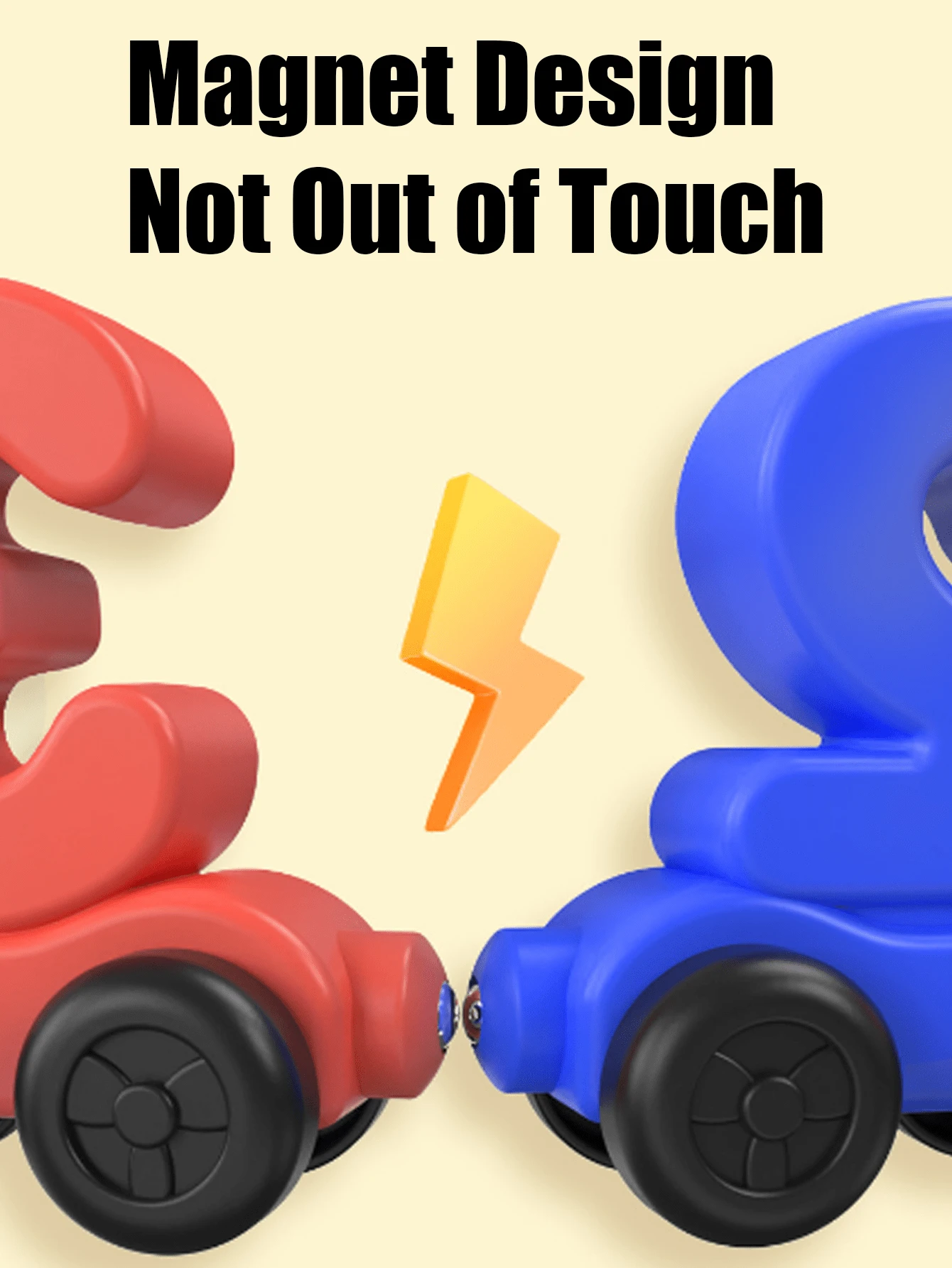 1box Magnetic Number Toy Train Set With 12 Carriages, Numbers 0 To 9 ...