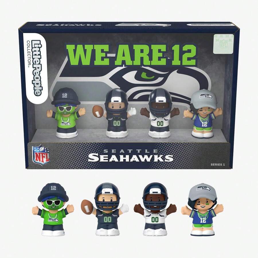 NFL Fisher Price - Little People Collector X NFL - Seattle Seahawks 4 ...