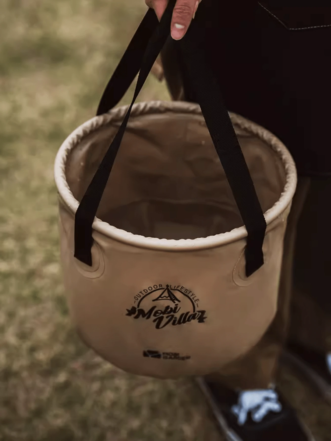 MOBI GARDEN Travel Foldable Telescopic Water Basin Camping Face Washing ...