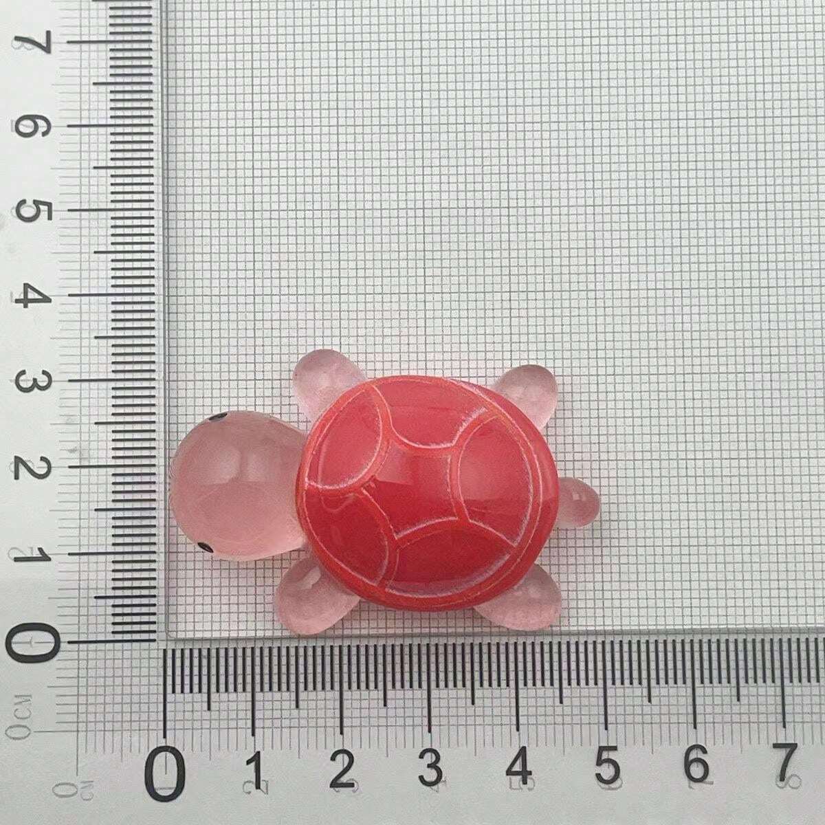 100pcs Mini Glow-In-The-Dark 3D Turtle Resin DIY Decoration Accessories ...