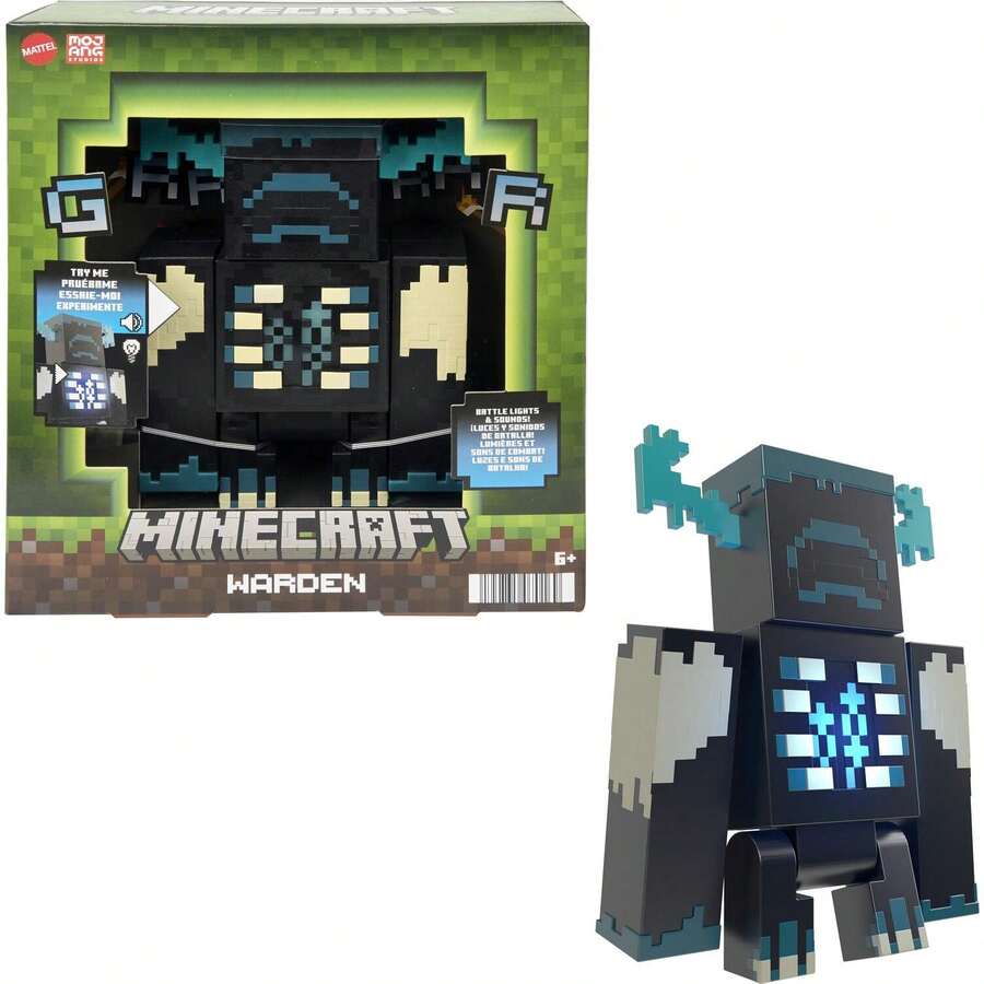 Mattel - Minecraft - Warden Toy With Lights And Sounds [COLLECTABLES ...