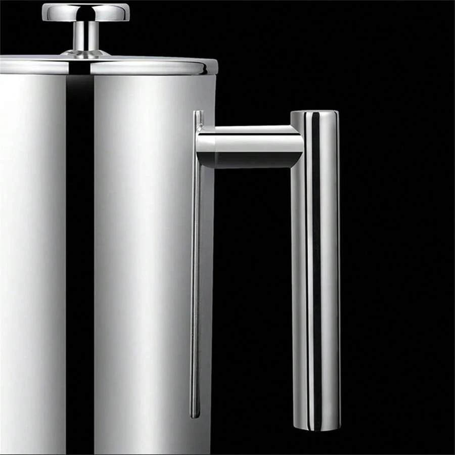 304 Stainless Steel Double Wall French Press Coffee Maker, Thermal ...