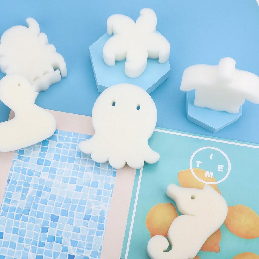 24 Pcs Oil Absorbing Scum Sponge For Hot Tub, Cute Shapes Clean ...
