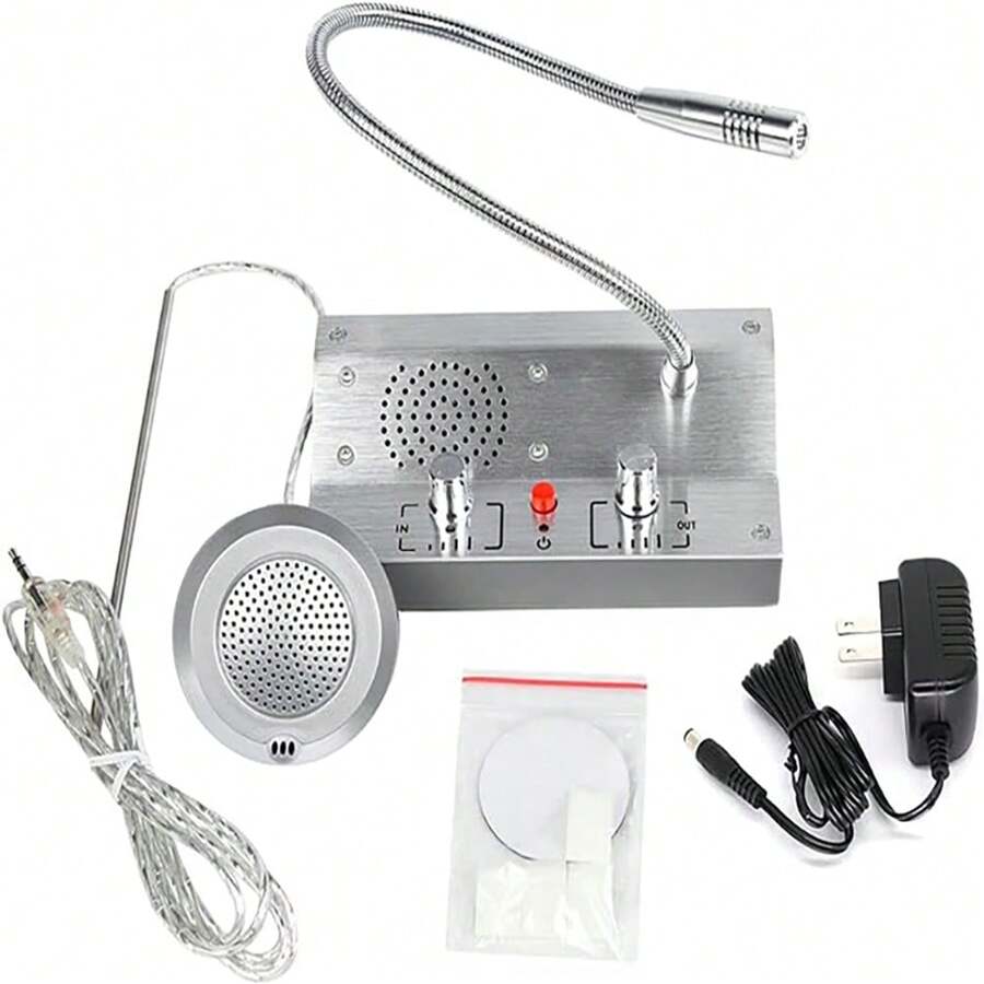 Window Intercom Dual Way Intercommunication Microphone Talk Through ...