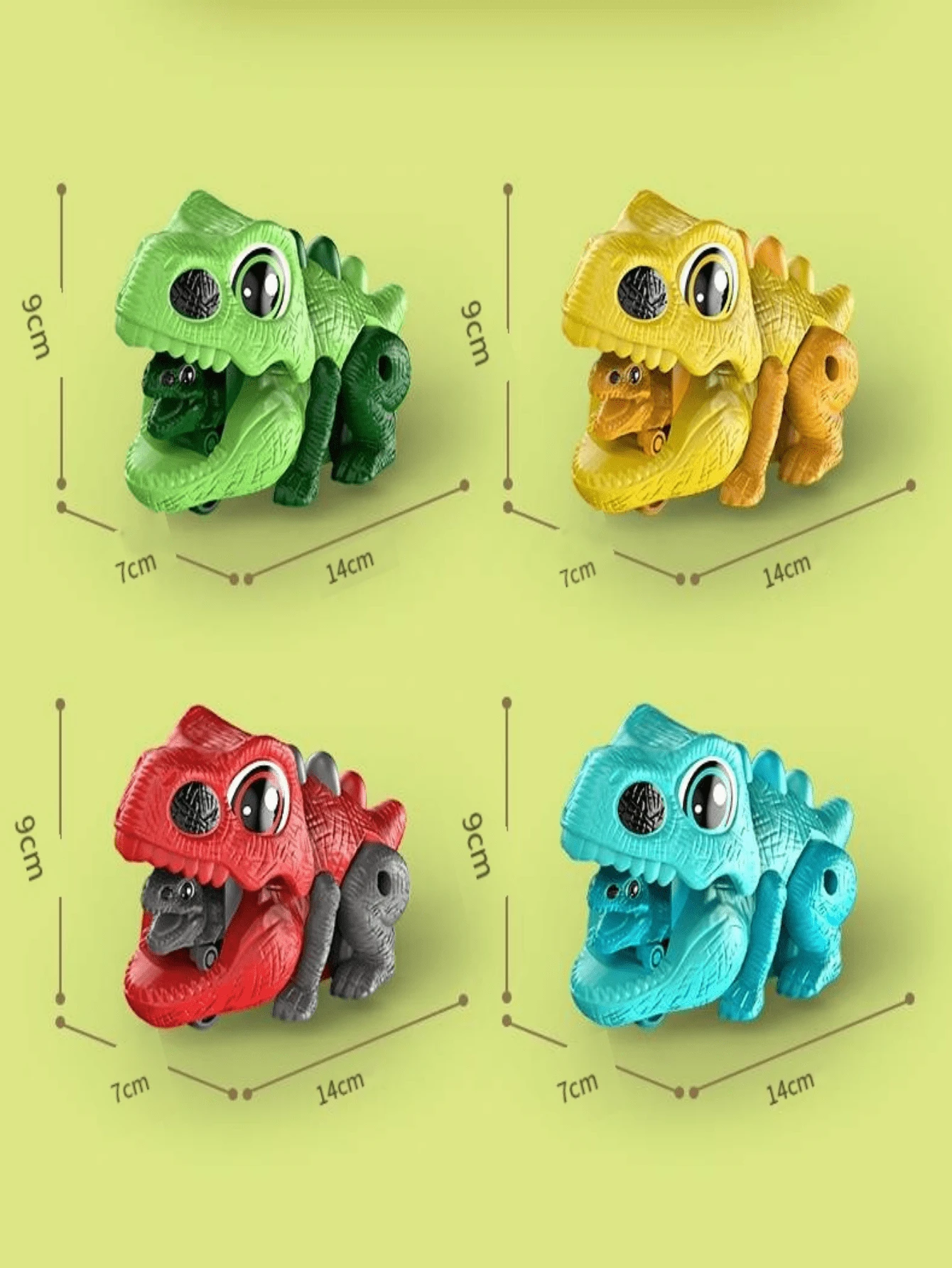 Dinosaur Inertial Car Launcher Toy For Children, T-Rex Animal Model ...