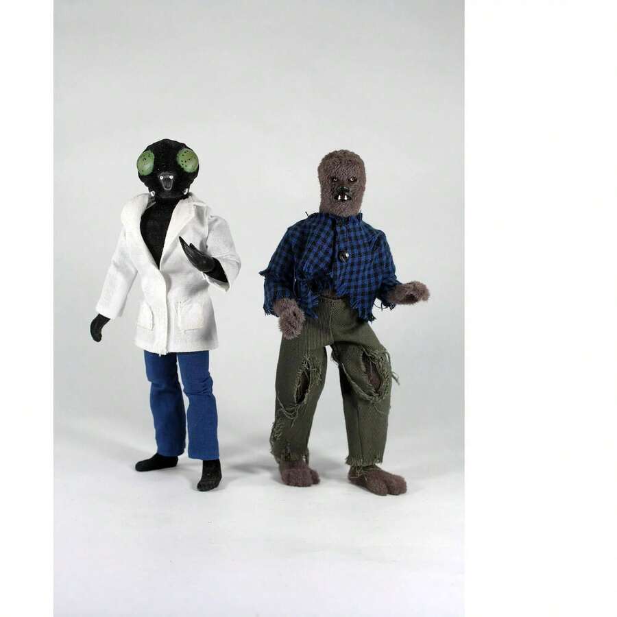 Funko Mego - Flocked Fly & Flocked Werewolf Action Figure 2 Pack With ...